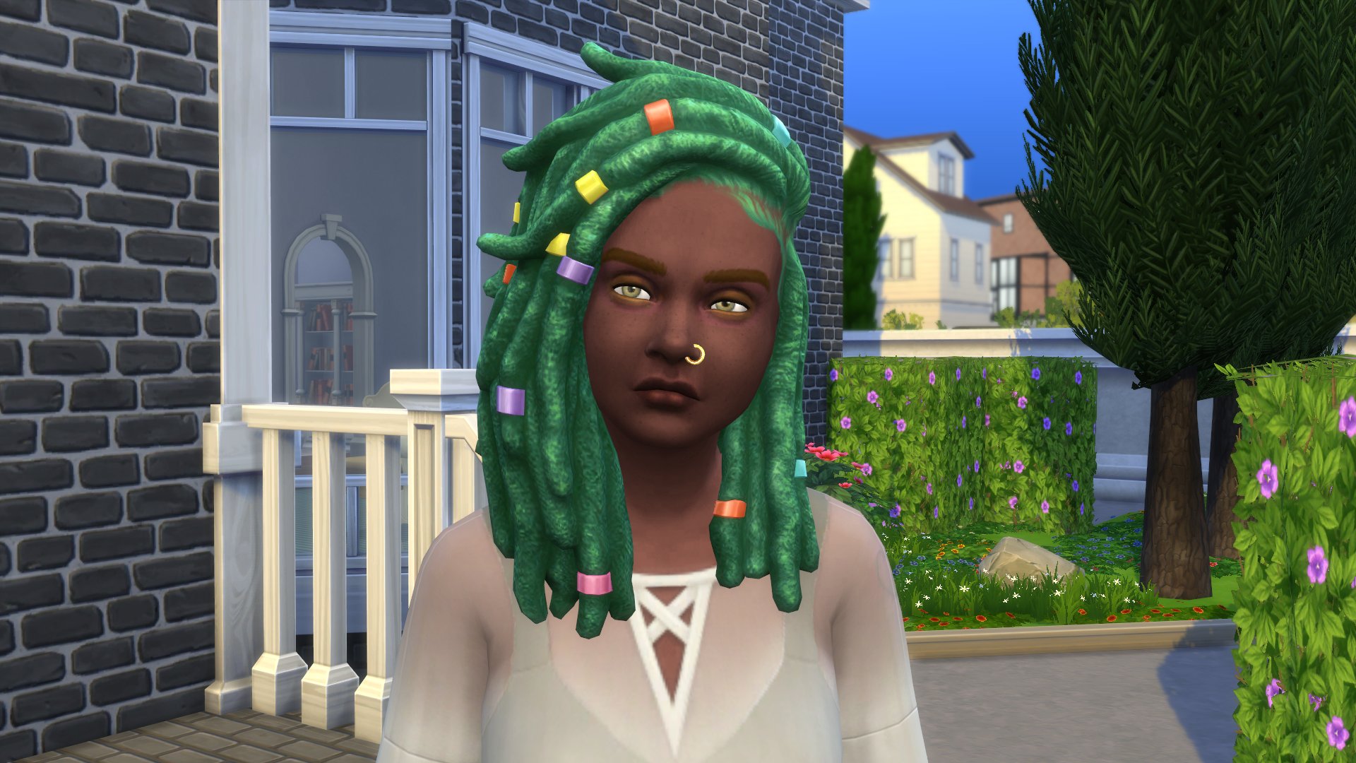Mod The Sims - Locs With Colorful Pearls