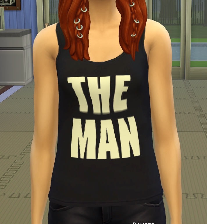Mod The Sims - WWE - Becky Lynch 'The Man' Female Tank Top