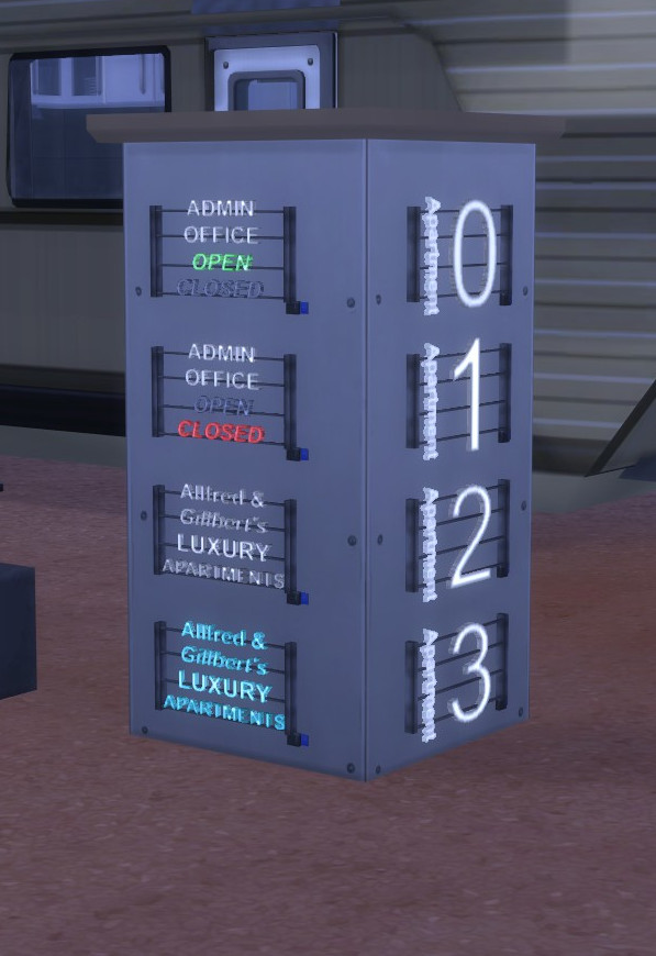 Mod The Sims - SMB Apartment Sign