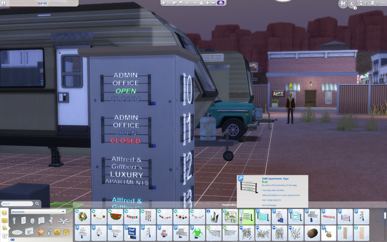 Mod The Sims - SMB Apartment Sign