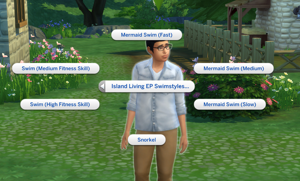 Mod The Sims - Walk (& Swim) In Style! In-game walkstyle chooser (V2.2 ...