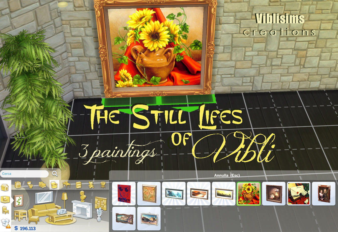 Mod The Sims - The Still Lifes of Vibli. 3 paintings