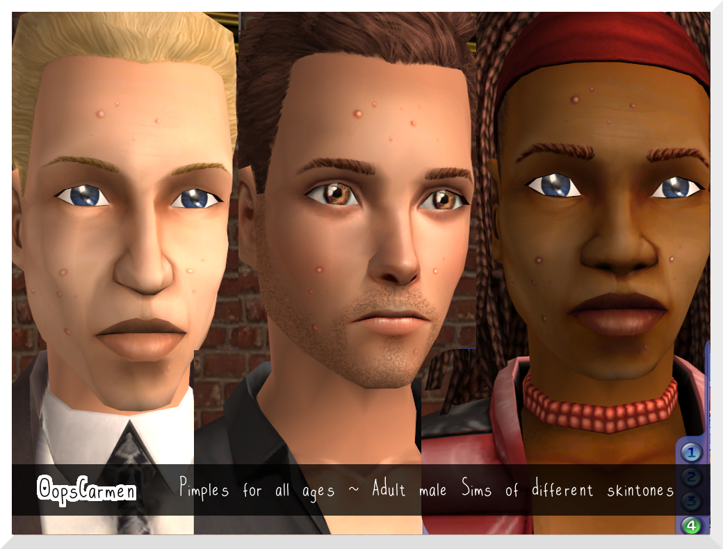Mod The Sims - Acne (3 shades)