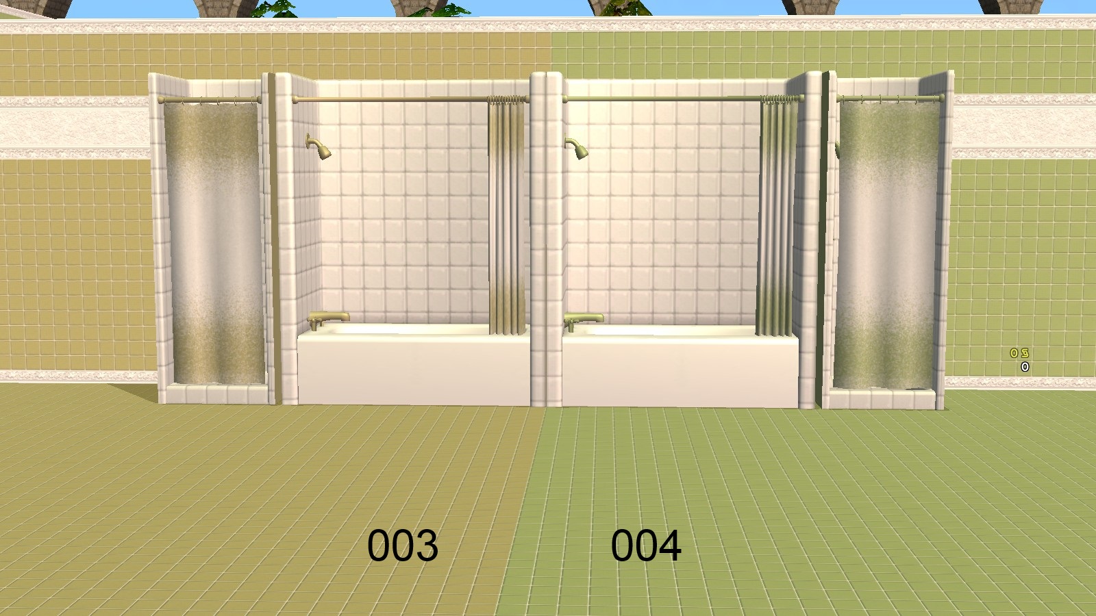Mod The Sims - inexpensive shower system in 20 colors