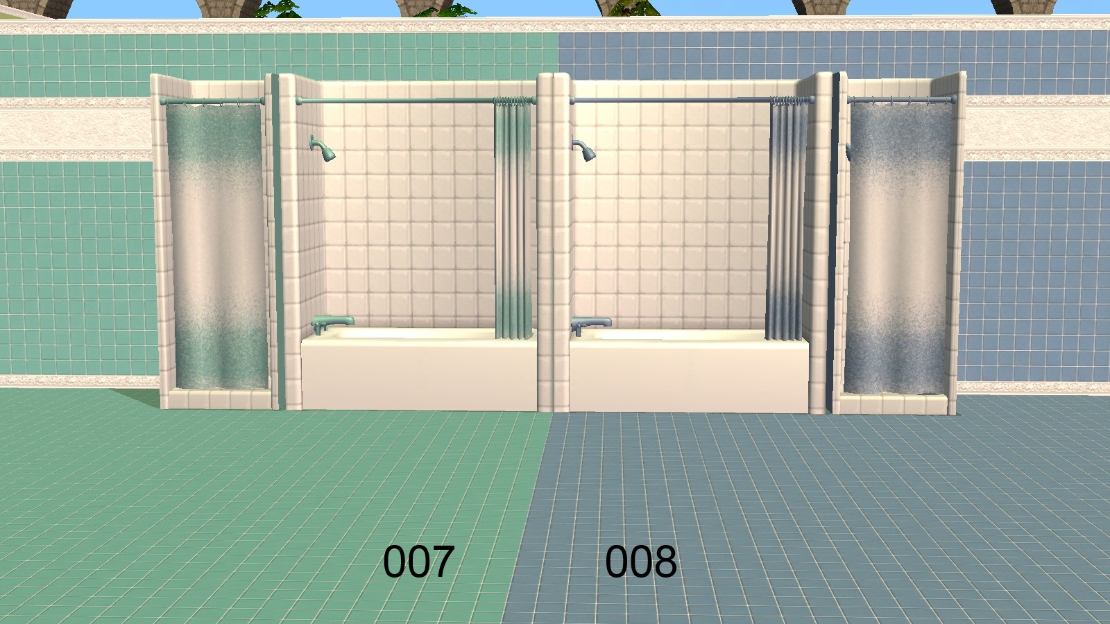 Mod The Sims - inexpensive shower system in 20 colors