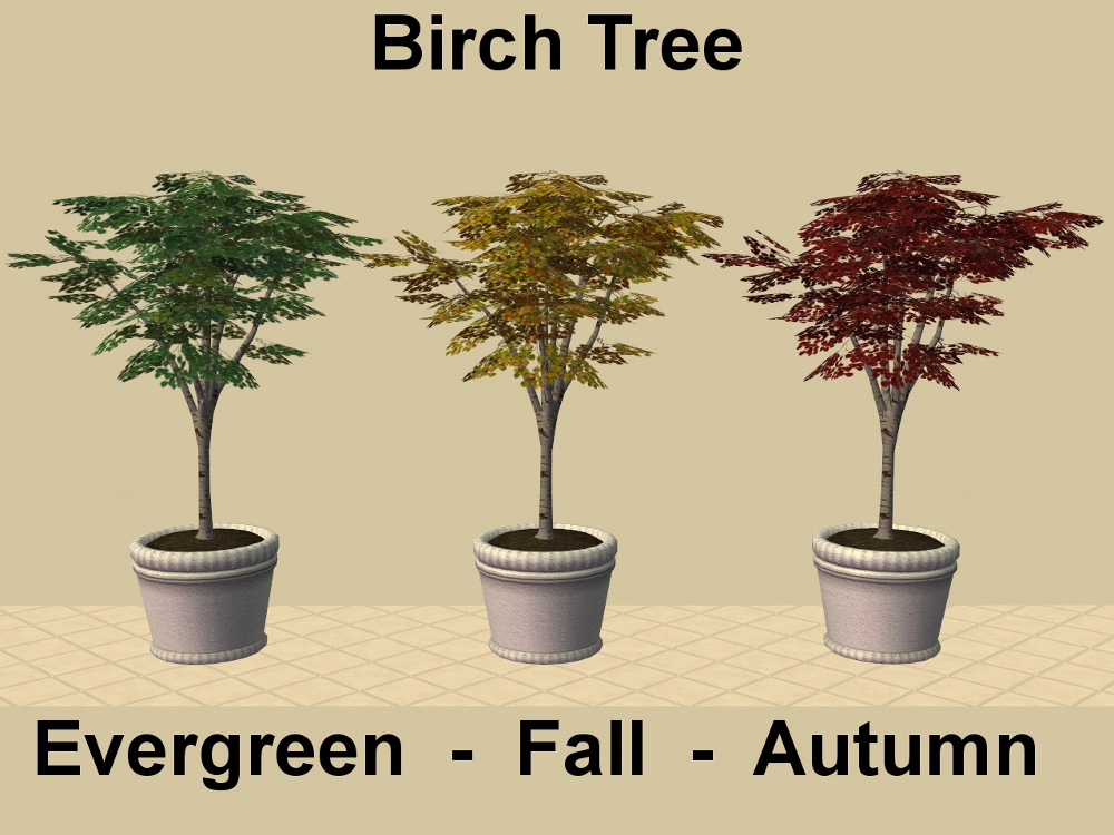 Mod The Sims - Fanciful Forest Potted Tree Collection