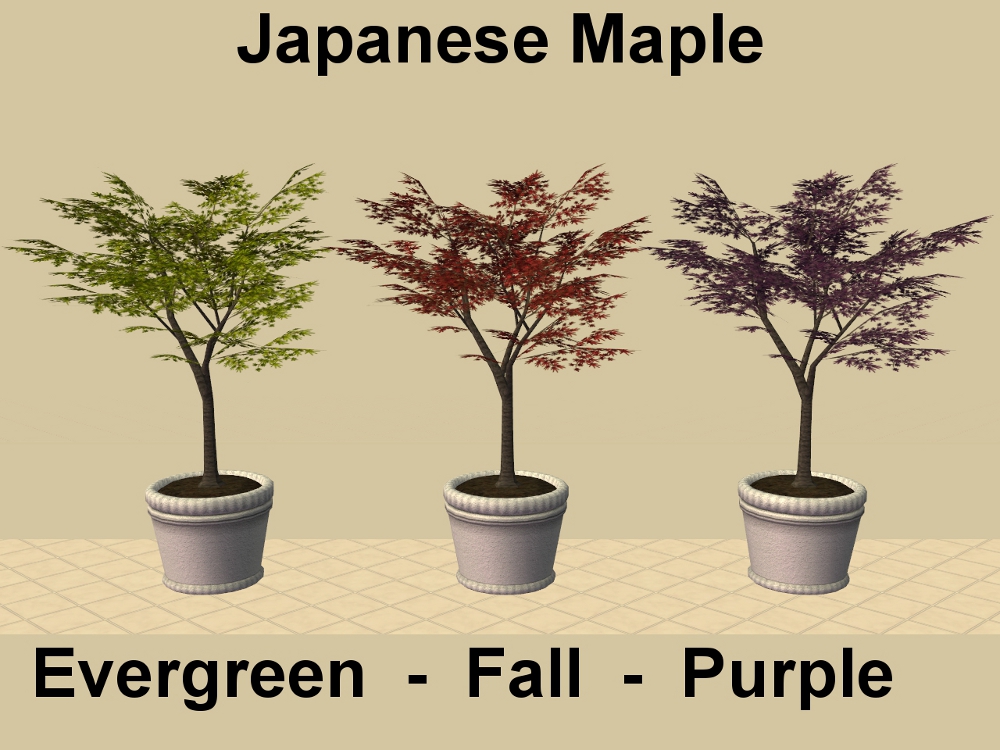 Mod The Sims - Fanciful Forest Potted Tree Collection