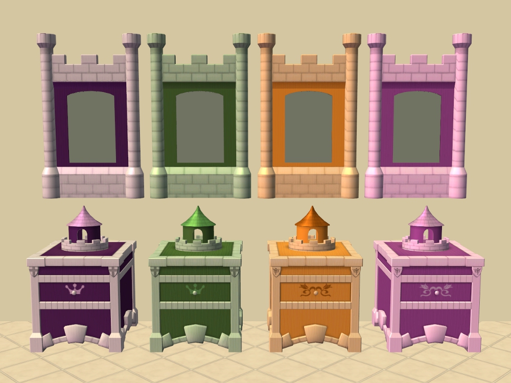 Mod The Sims - Two FFS Fantasy Collection Add-ons: Wall Mirror and ...