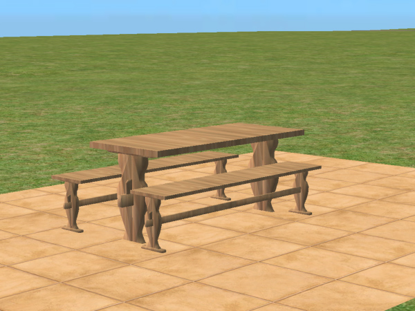 Mod The Sims - 4 Extendable Bench Recolors.