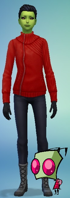 Mod The Sims - Project Invader - Invader Zim (Minimal CC)