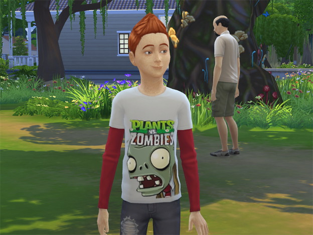 Mod The Sims - (BlackGore08) Plants vs Zombies - Kids T-Shirts (B)