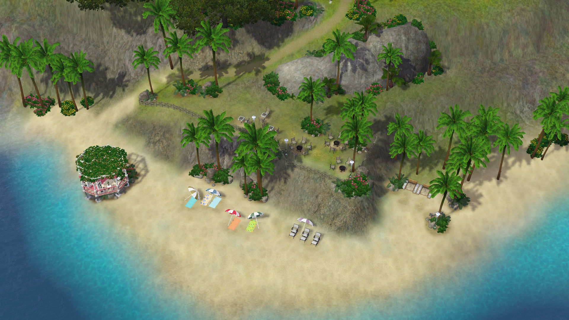 Mod The Sims - 4 Cliff's Edge Walk Beach