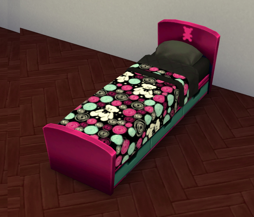Mod The Sims - Teddy-Bear Kiddie's Bed Set (Kindermade Bed Recolour)