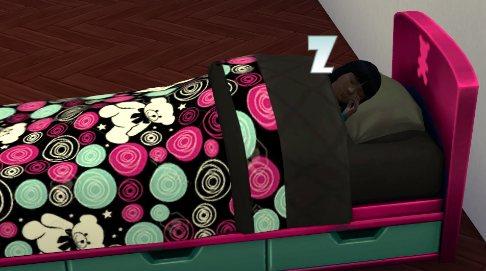 Mod The Sims - Teddy-Bear Kiddie's Bed Set (Kindermade Bed Recolour)