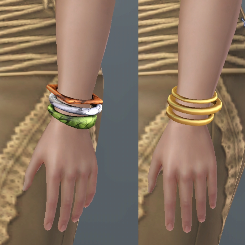 Mod The Sims - Smooth Base Game Bracelets