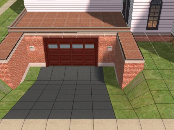 Mod The Sims - Sloped Driveway Home
