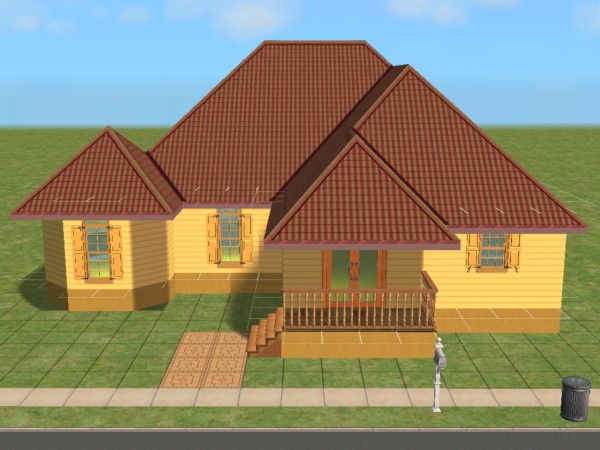 Mod The Sims - Small House in 2x2 Lot 016 (Need Uni.)