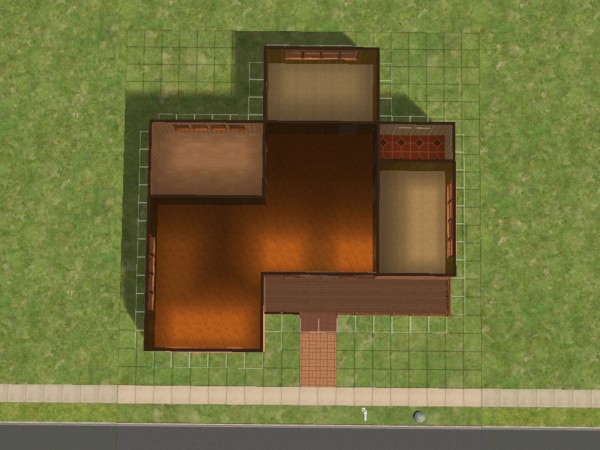 Mod The Sims - Small House in 2x2 Lot 017 (Need Uni.)