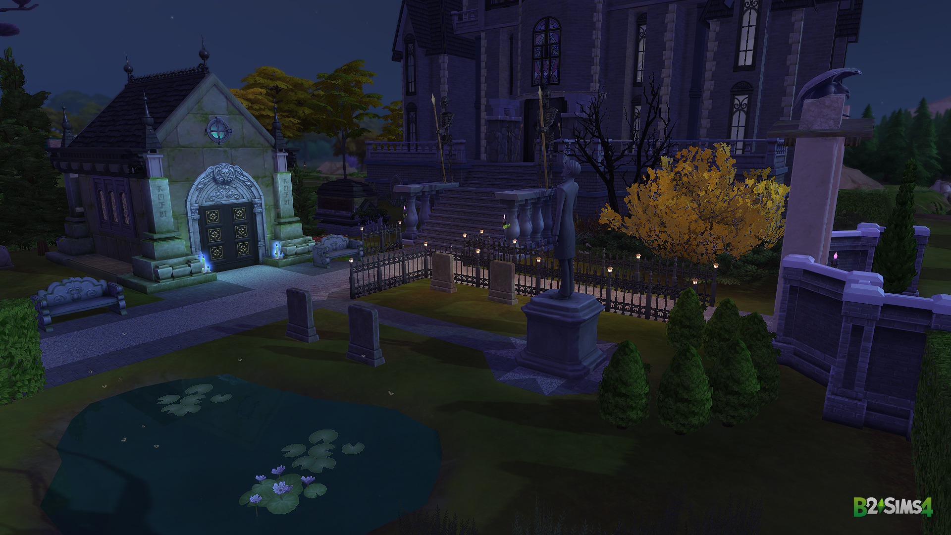 Mod The Sims - Grim's Ghastly Manor (No CC) - 2br, 1ba ** TS3 to TS4