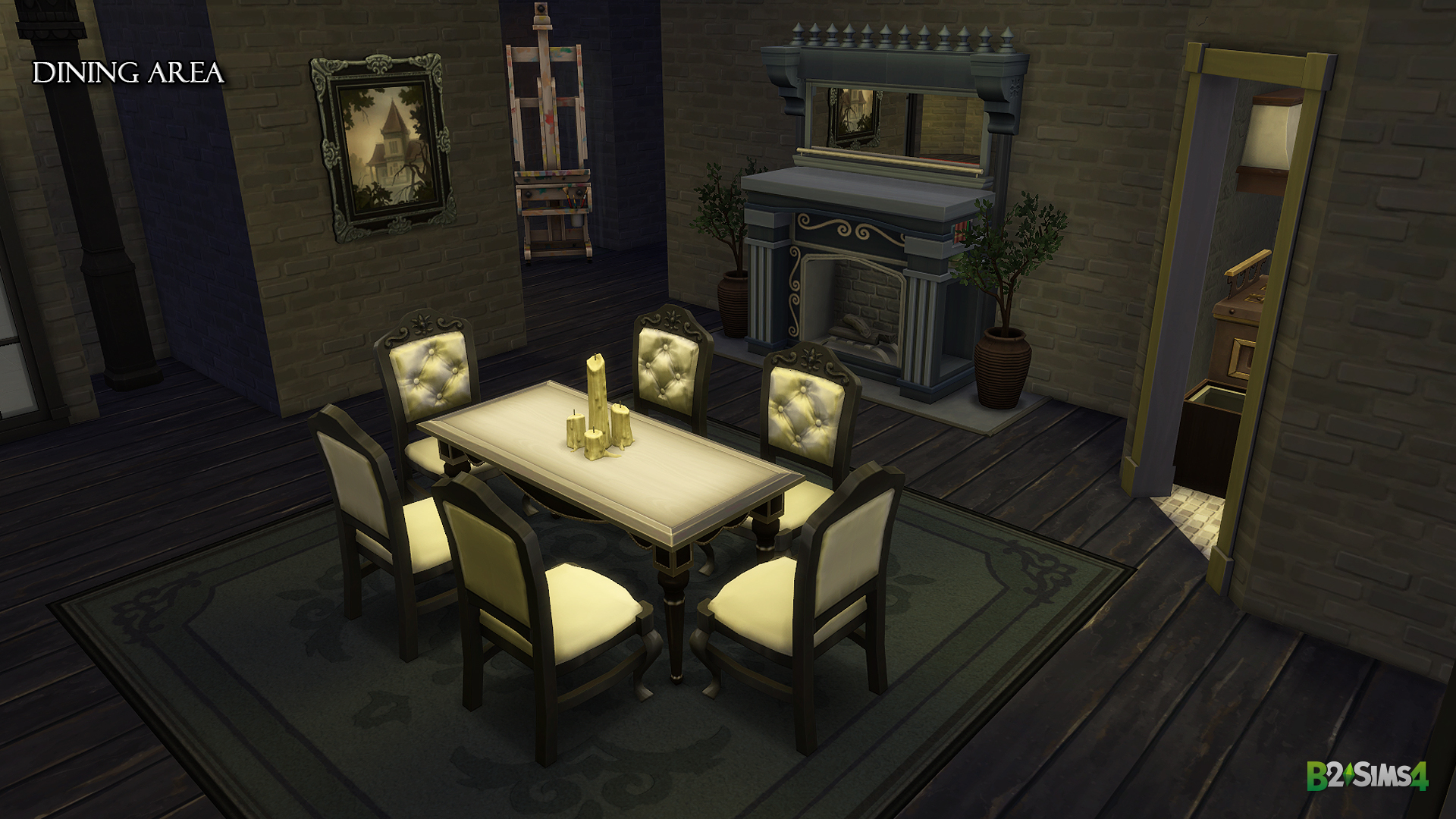 Mod The Sims - Grim's Ghastly Manor (No CC) - 2br, 1ba ** TS3 to TS4