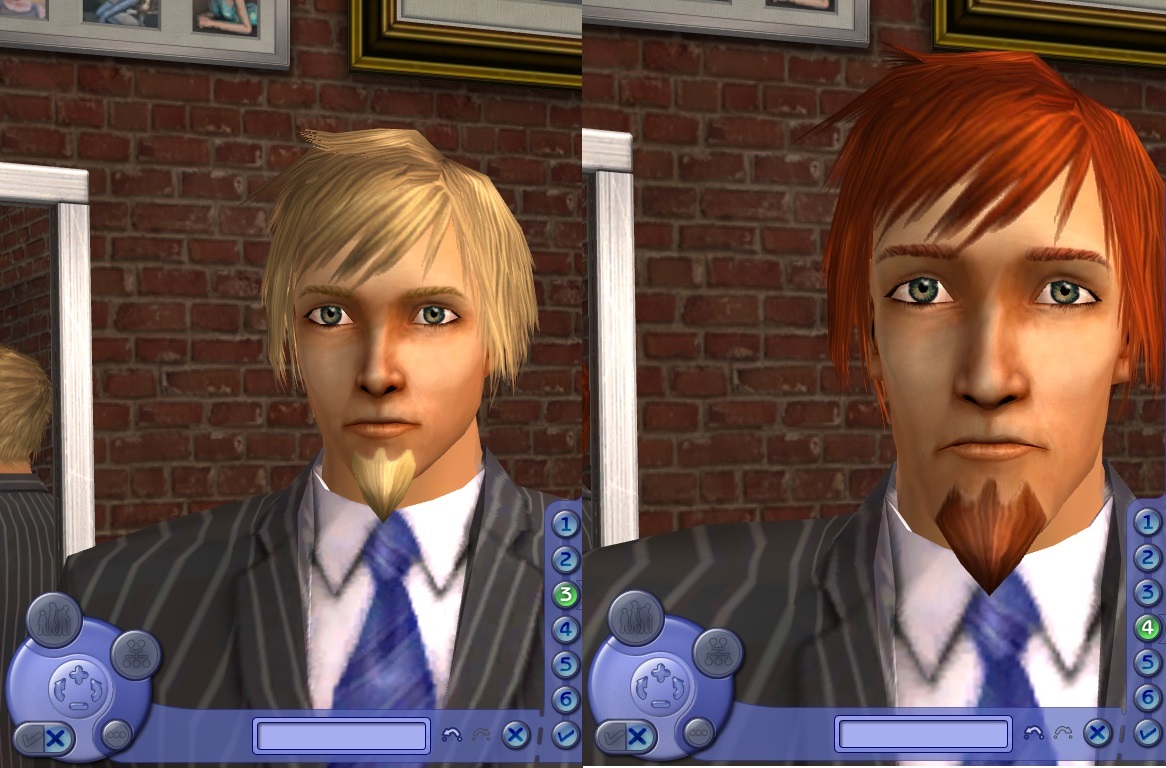 Mod The Sims - Goatee Beard Blond and Red versions (UPDATED) now with ...