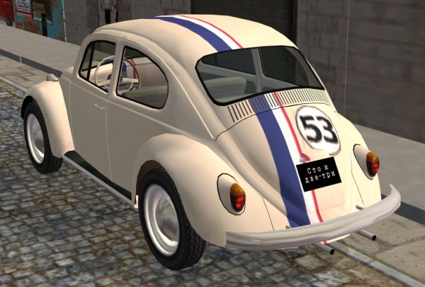 Mod The Sims - 1965 VW Bug "Herbie" recolor (now with required mesh)