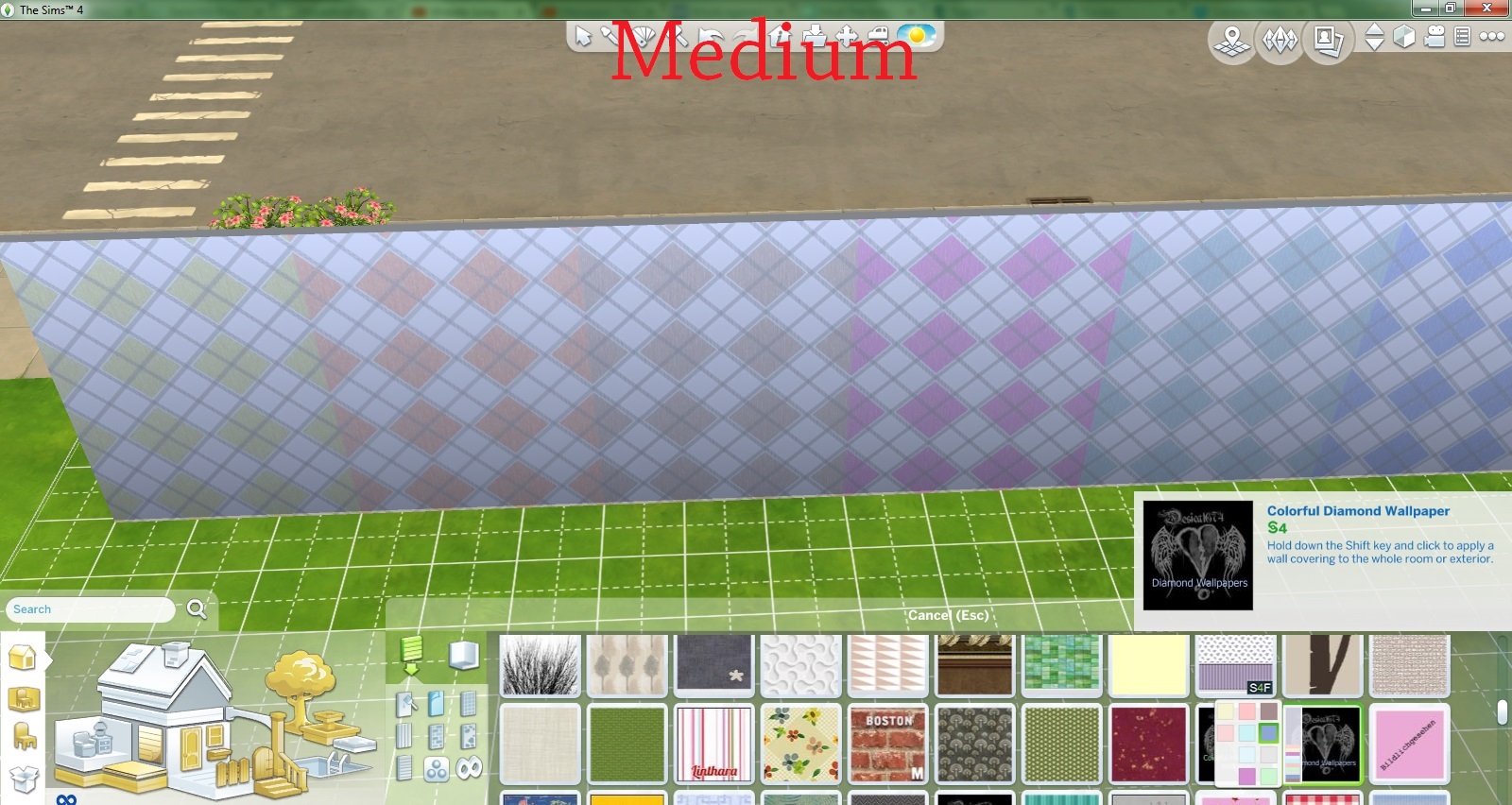 Mod The Sims - Diamonds Wallpapers in 10 different colors