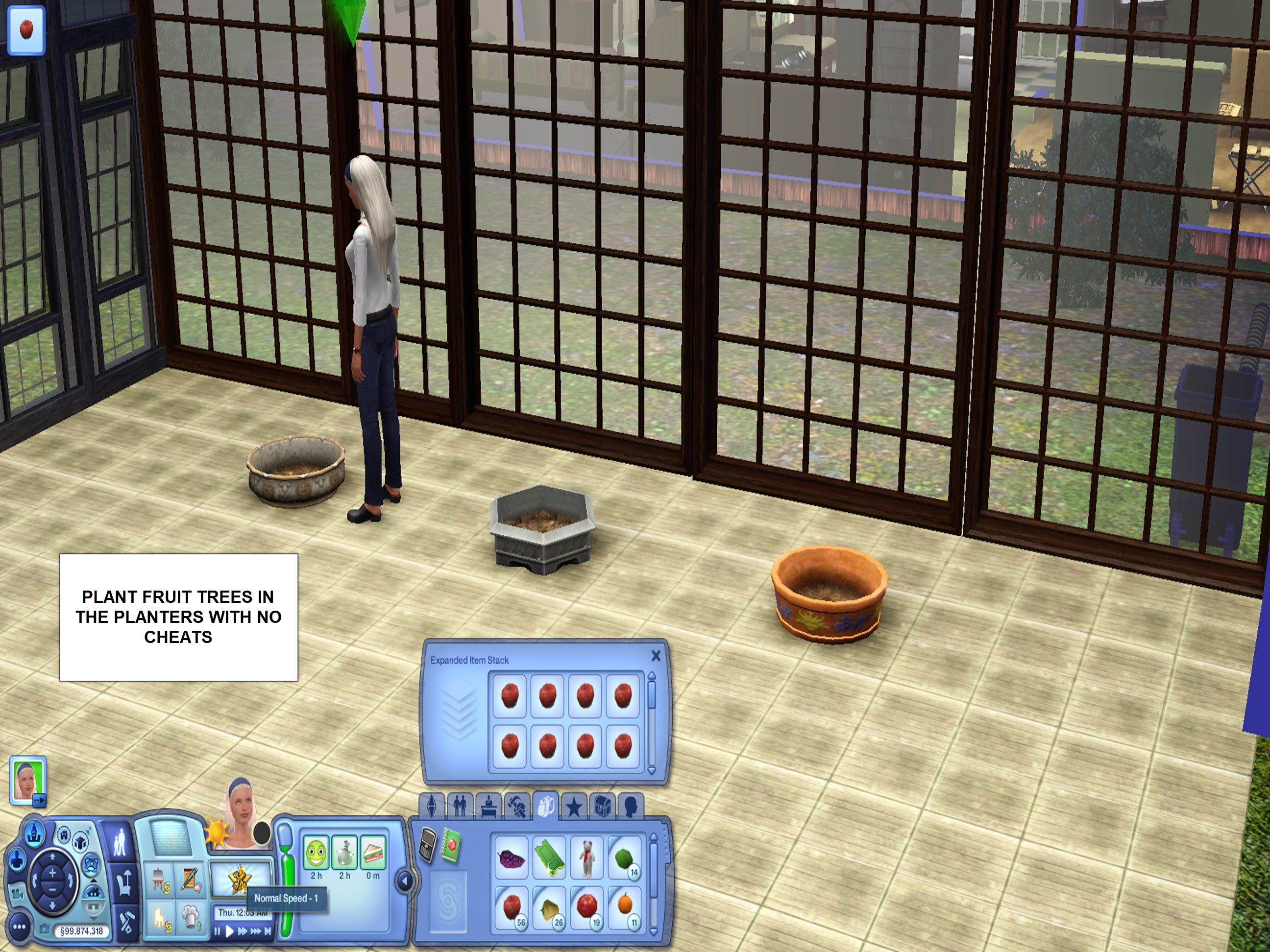 Mod The Sims - Plant Fruit Trees indoors in Planters with No Cheats. Create a Real Greenhouse ...