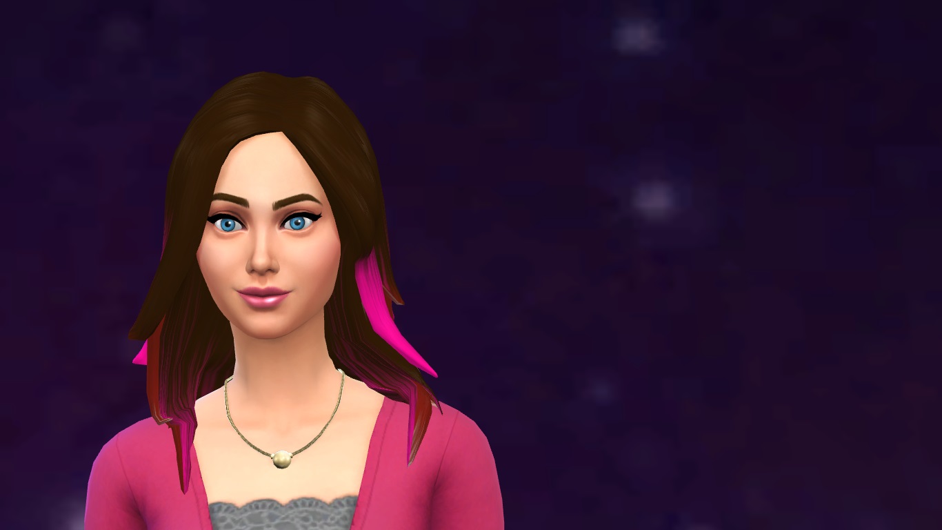 Mod The Sims - Long Rocker Hair Modified and Recolored