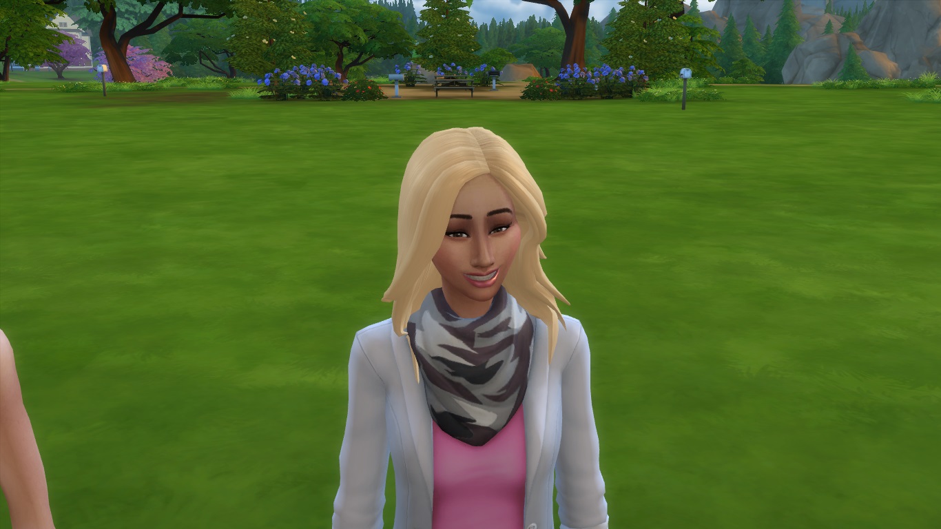 Mod The Sims - Long Rocker Hair Modified and Recolored