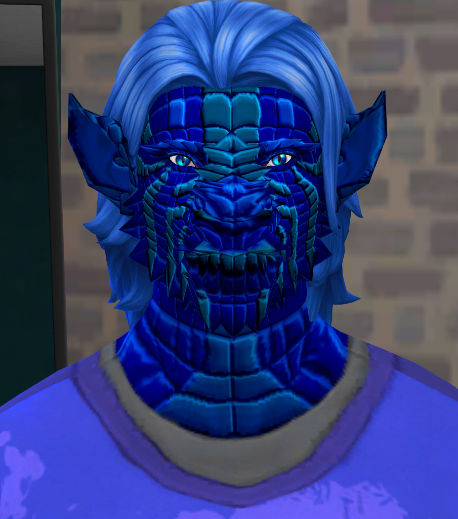 Mod The Sims - Lizard Skins for Alien Sims + Spiky Nose Preset