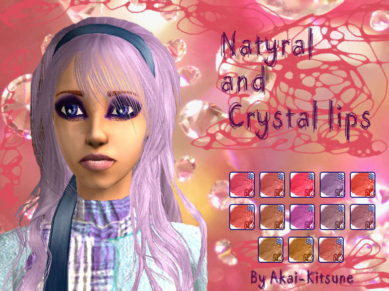 Mod The Sims - New Crystal and sweety lips set