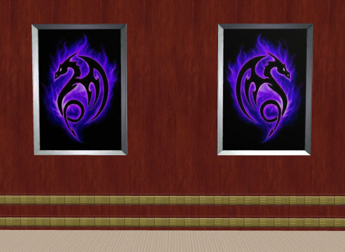 Mod The Sims - Blue Flame Dragon painting