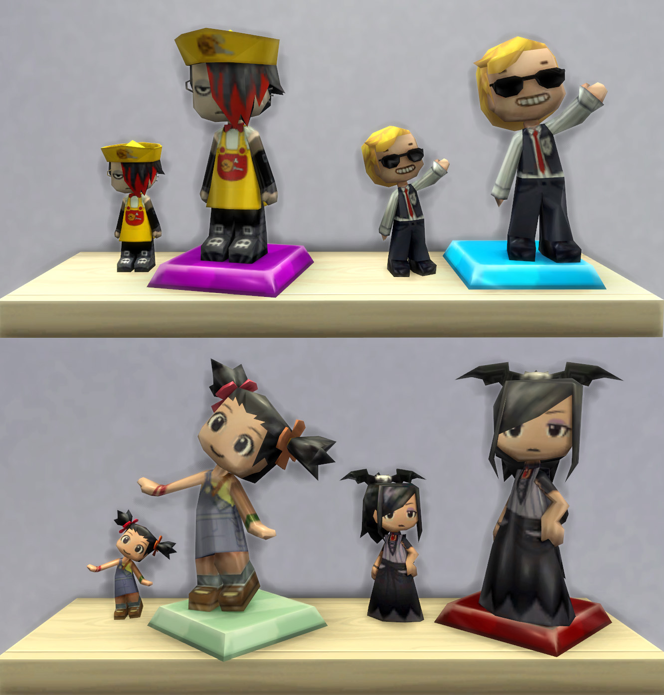 Mod The Sims - MySims Trophies as Playable Dolls