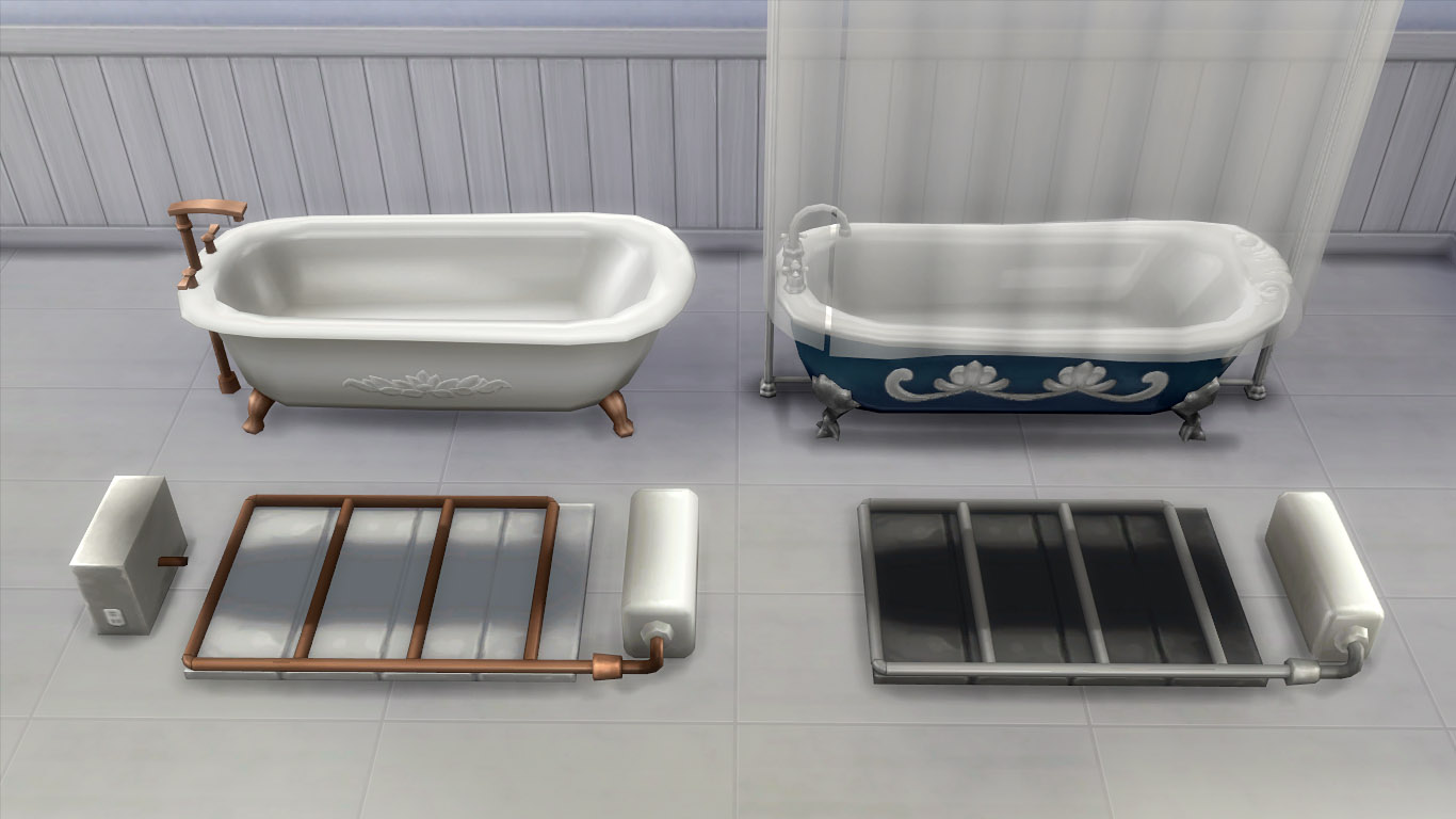 Mod The Sims - Off Grid Bath and Shower Tubs