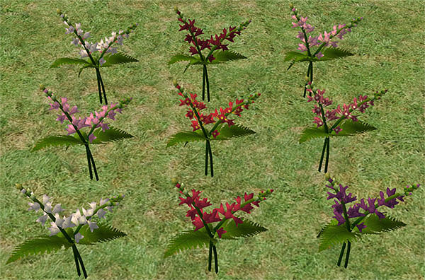 Mod The Sims - Recolors of STGuy's yard flowers