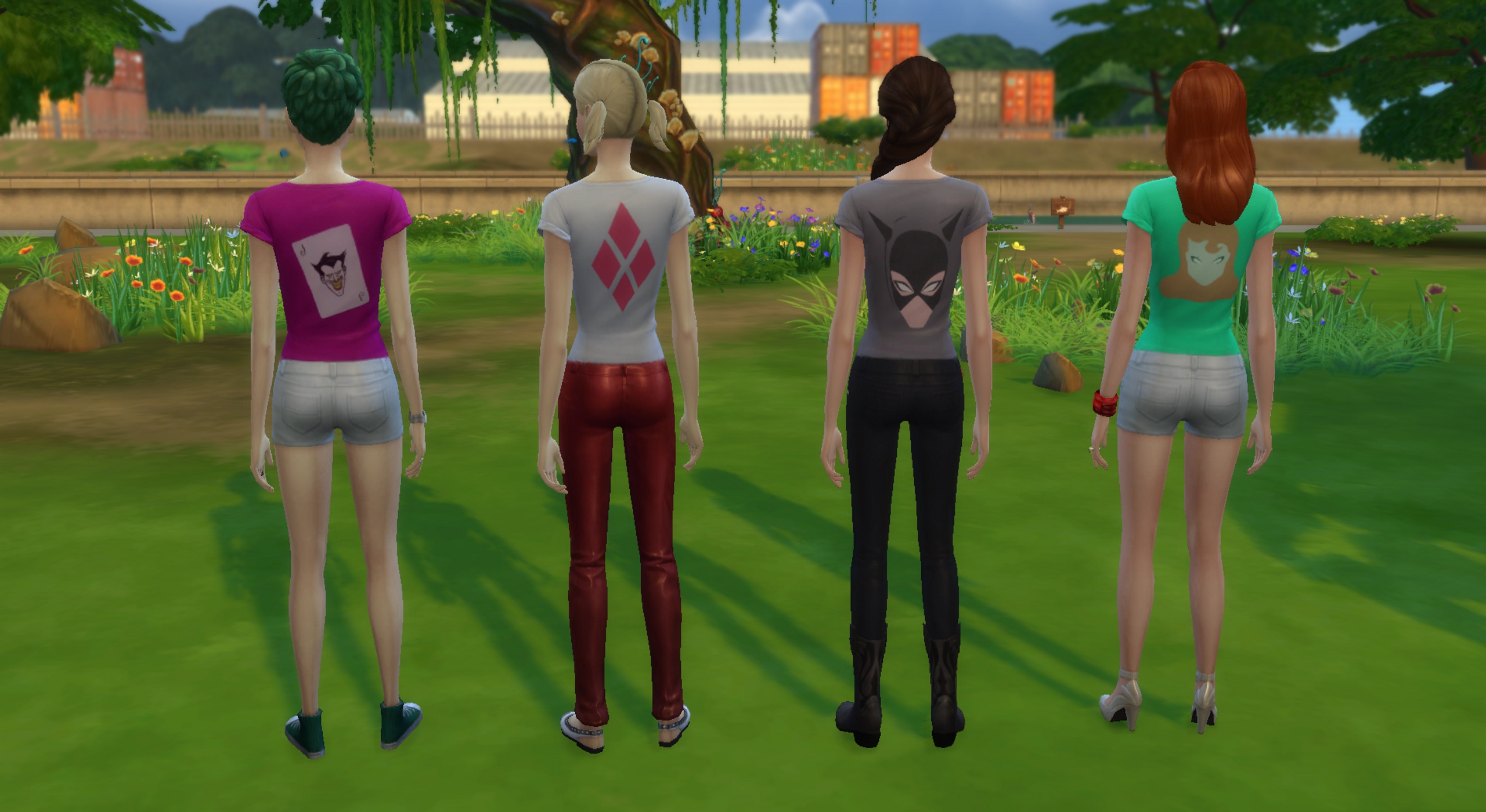 Mod The Sims - DC Comics Supervillain Shirts- Harley Quinn, Joker ...