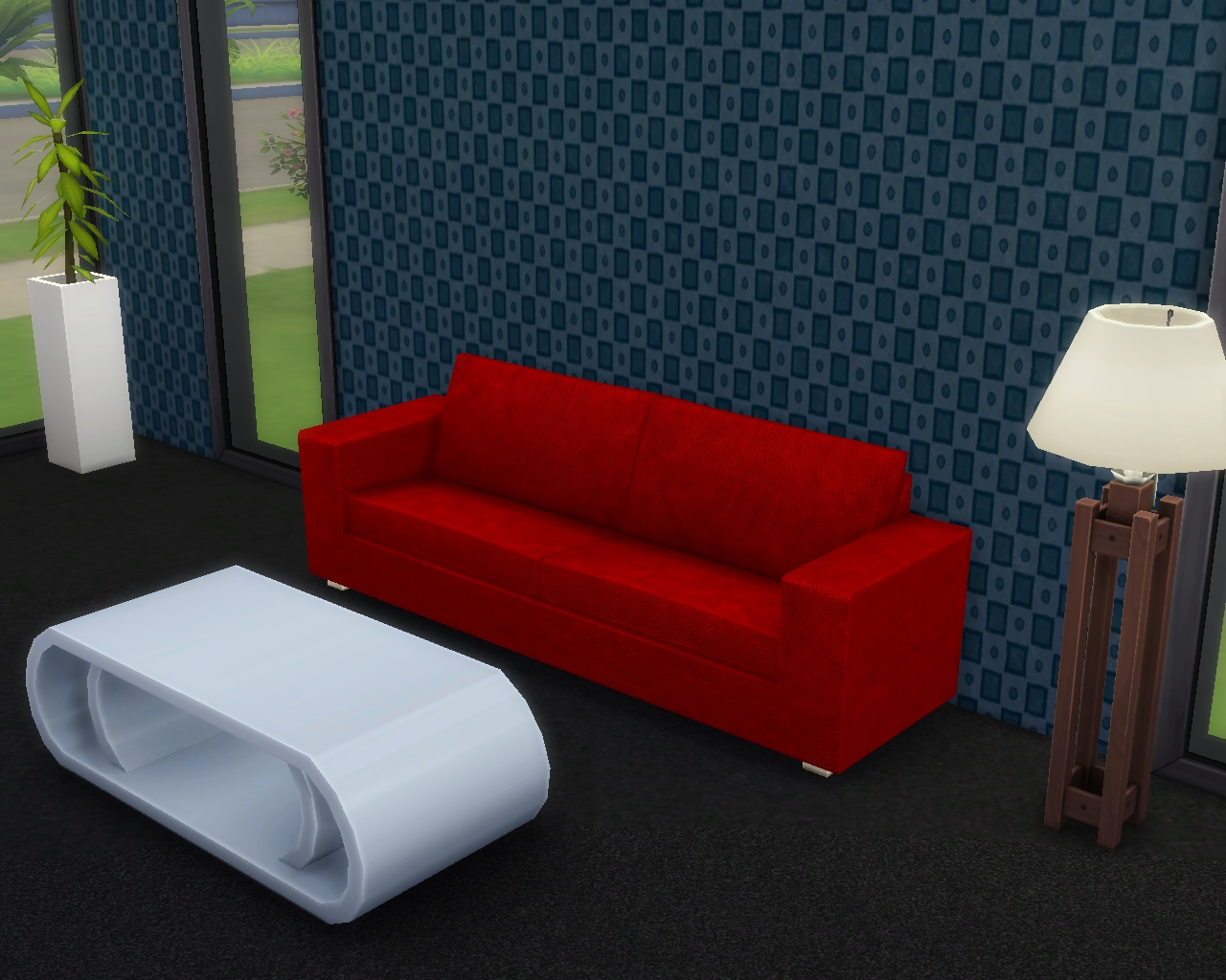 Mod The Sims - Modern leather Sofa