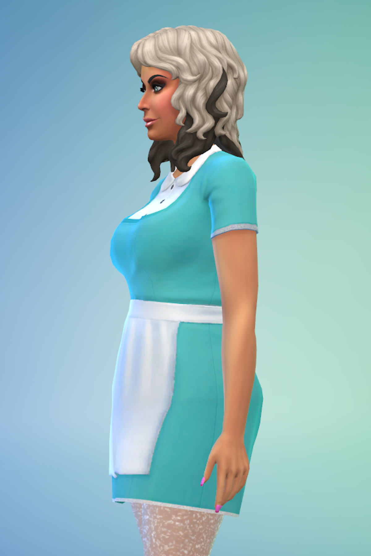 Mod The Sims - Stand Alone MAID Dress ReColor