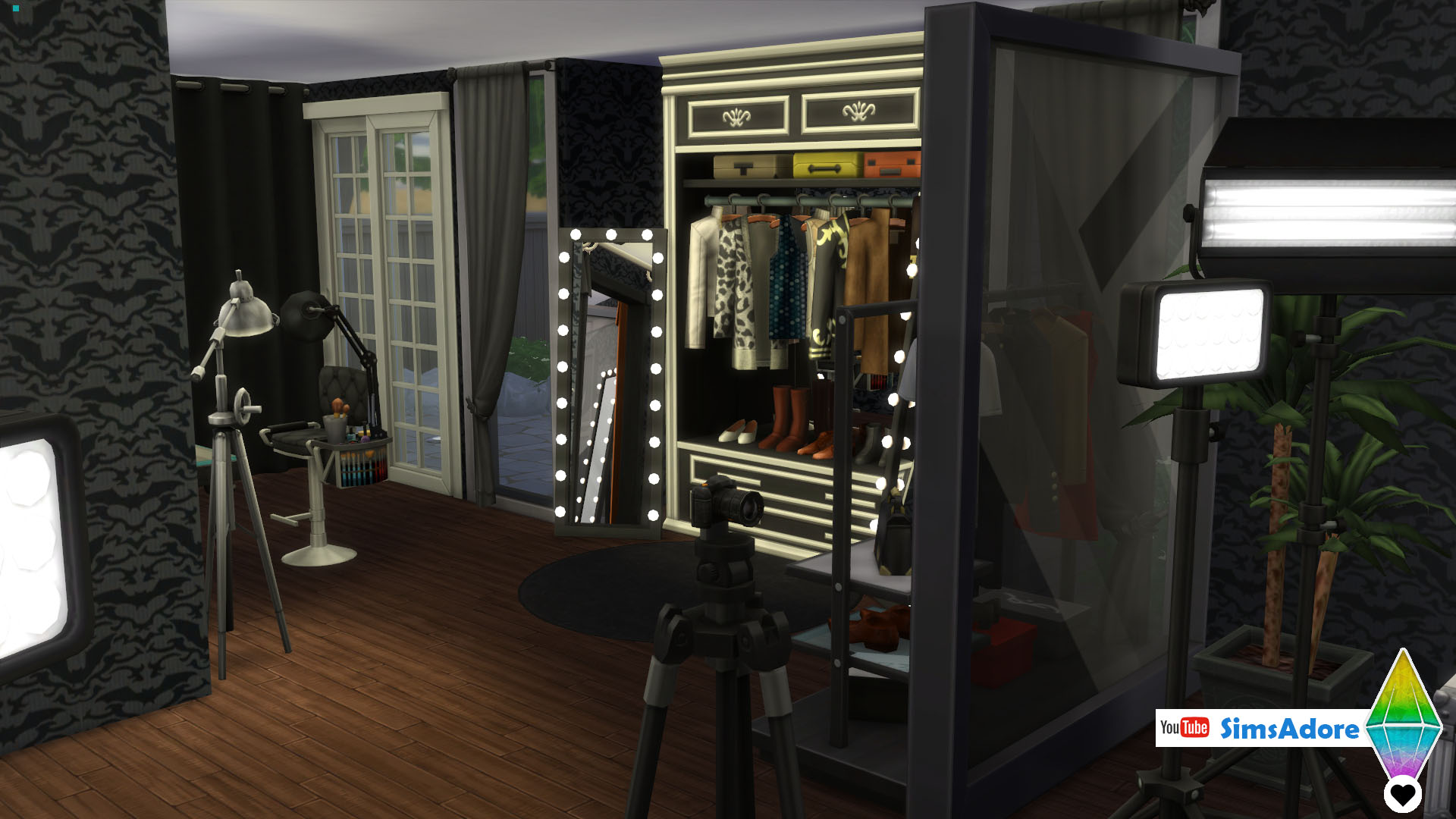 Mod The Sims - NO CC Moschino Photostudio - SimsAdore - Modern photoshop