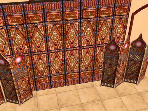 Mod The Sims - Moroccan Style Wall Coverings - from Maxis Content