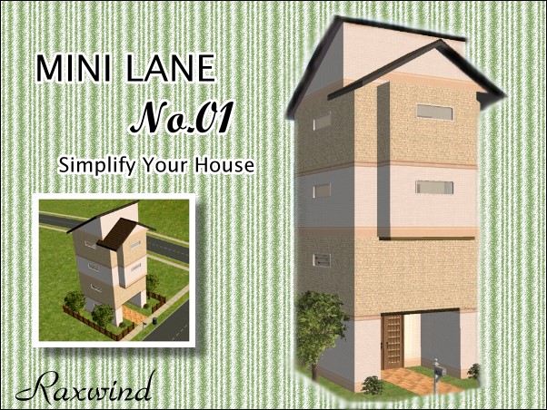 Mod The Sims - Mini Lane No.01 with 1x1 Lot
