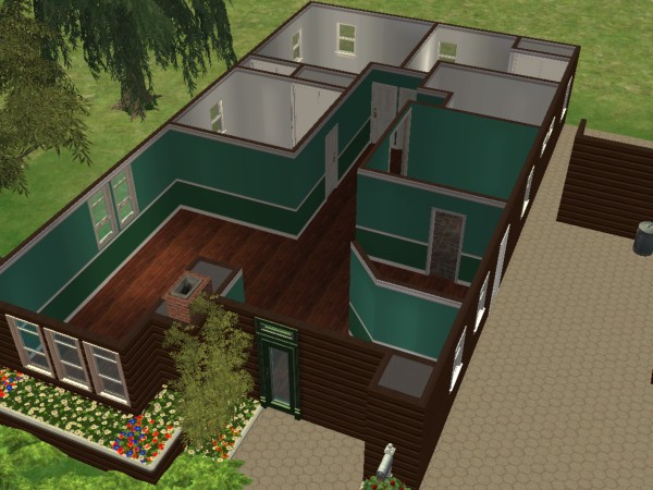 Mod The Sims - Modern Ranch R-151 (based on a real house plan)