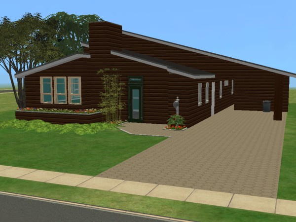 Mod The Sims - Modern Ranch R-151 (based on a real house plan)