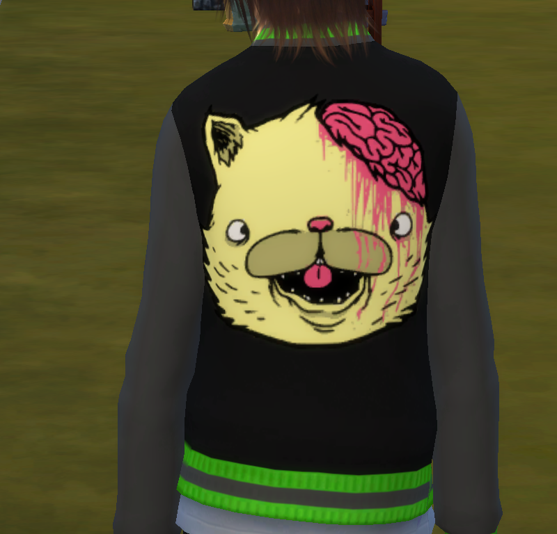 Mod The Sims - Drop Dead Clothing Kitty Brainz Jacket