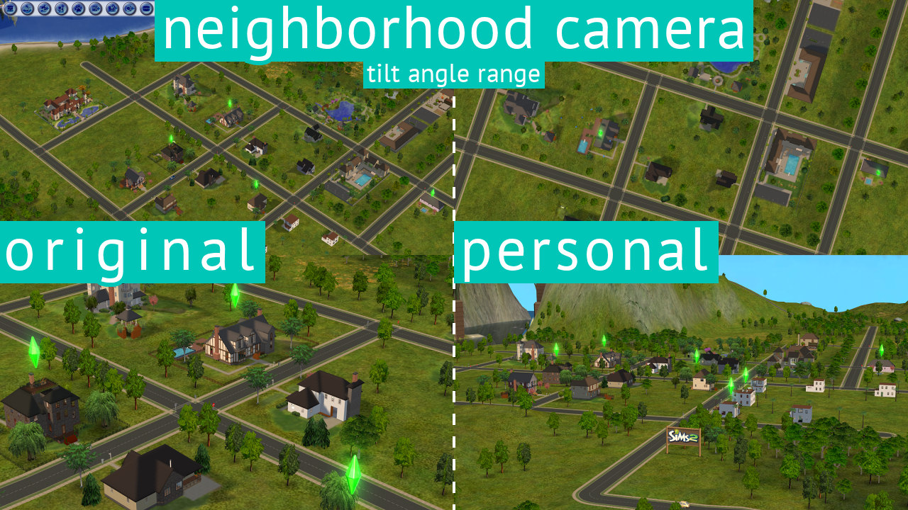 tilting camera sims 4