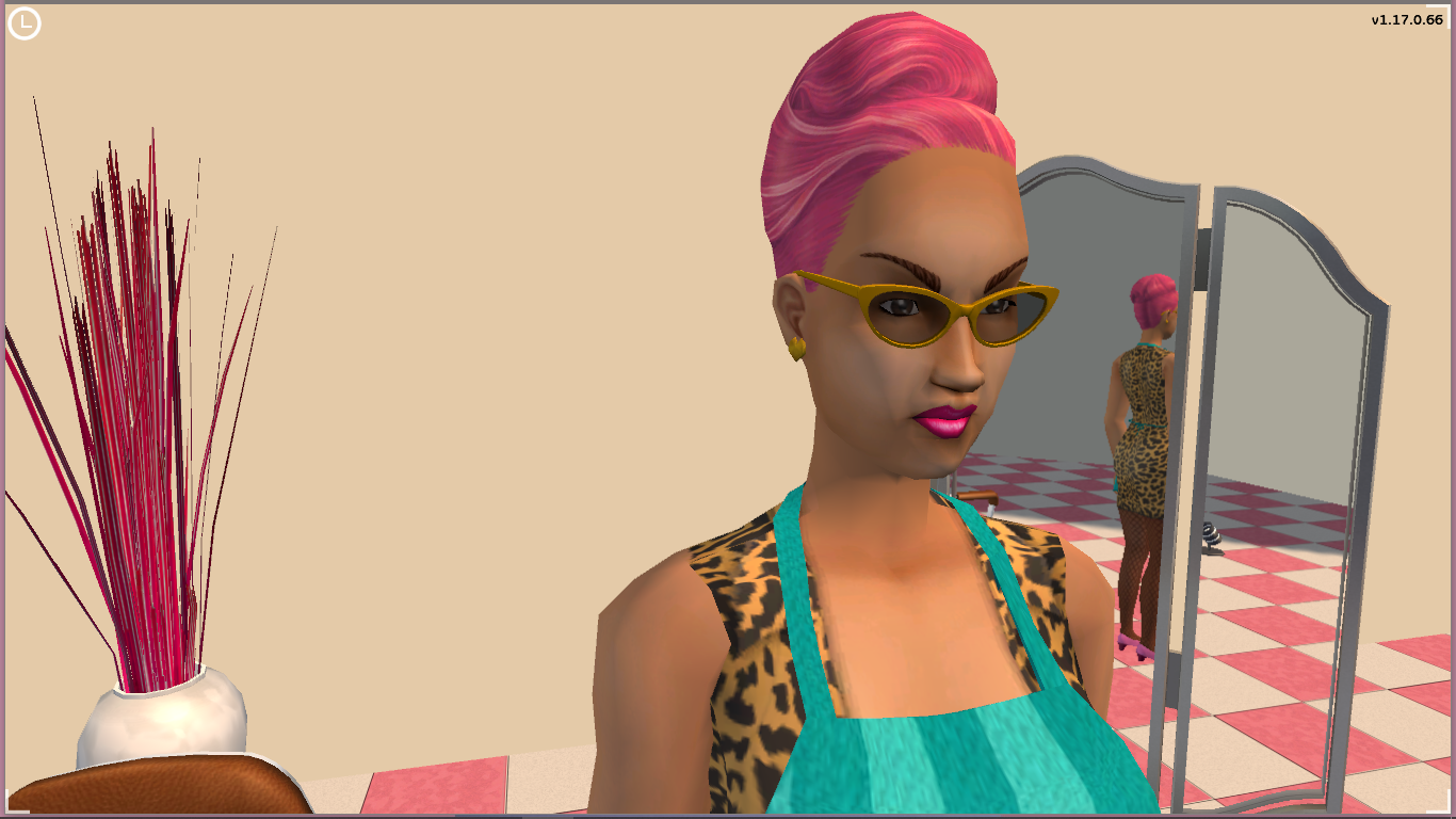 Mod The Sims - MySims Shirley Set (Sim + Hair Salon)