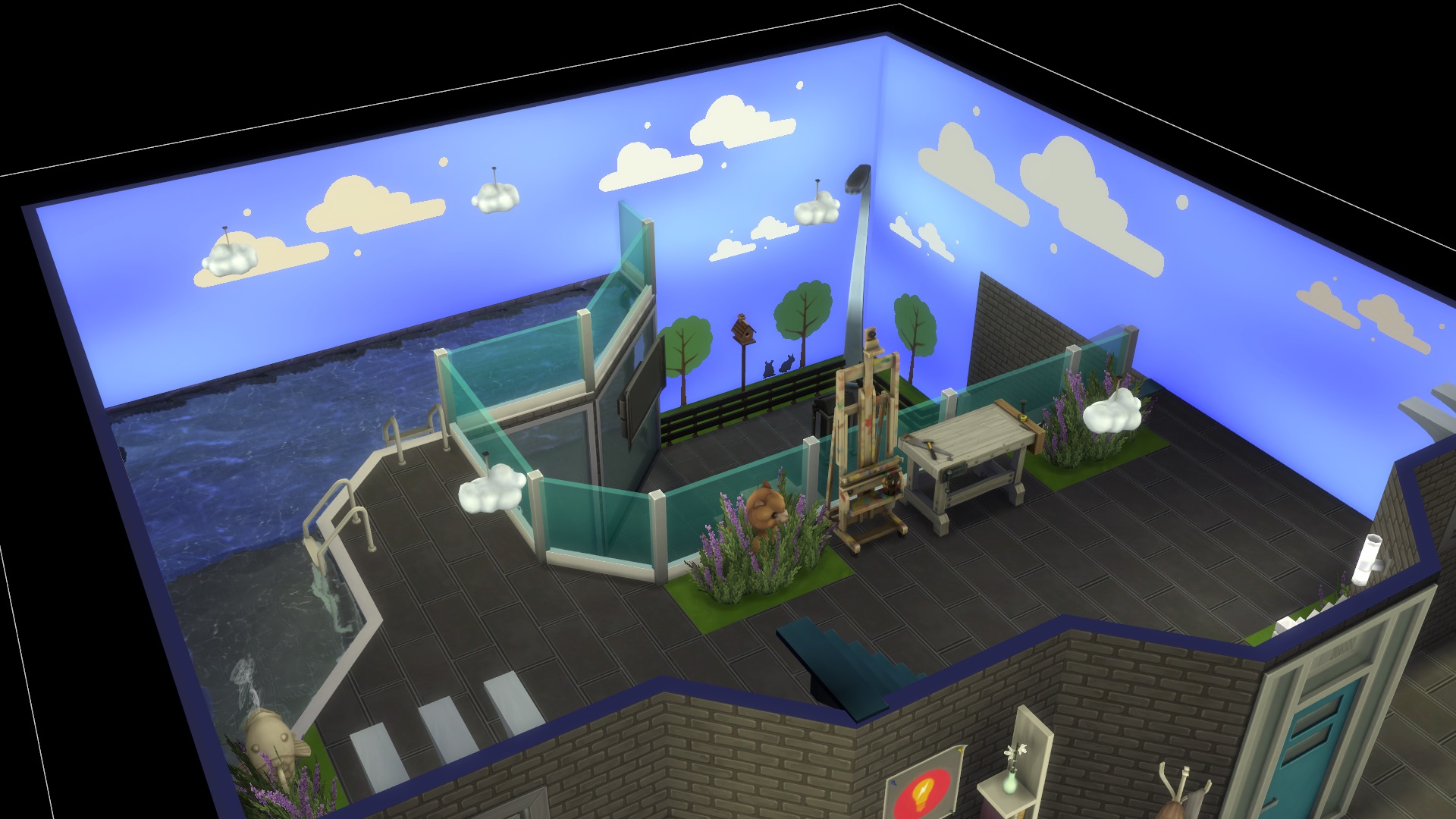 Mod The Sims - Safe-Tec Comfy Bunker -No CC- 15x20