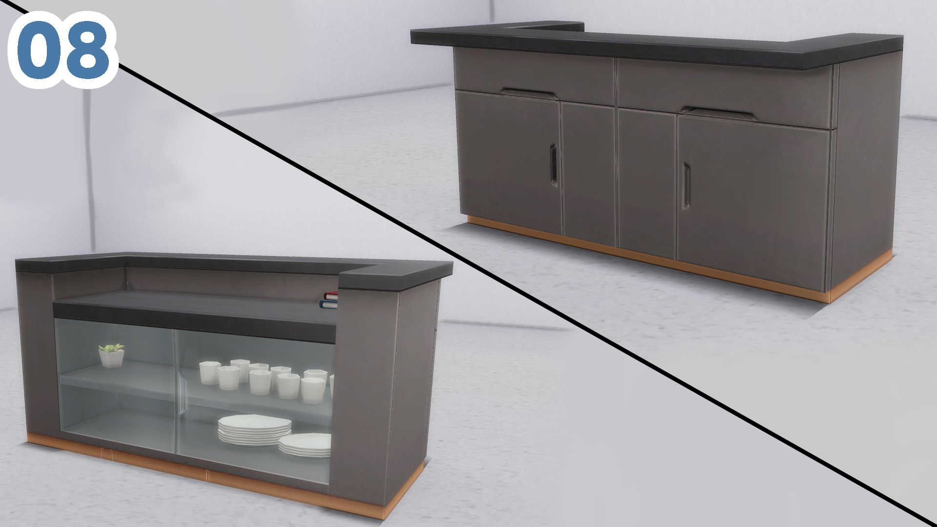 Mod The Sims - Modern Kitchen Bar (Dream Home Decorator)