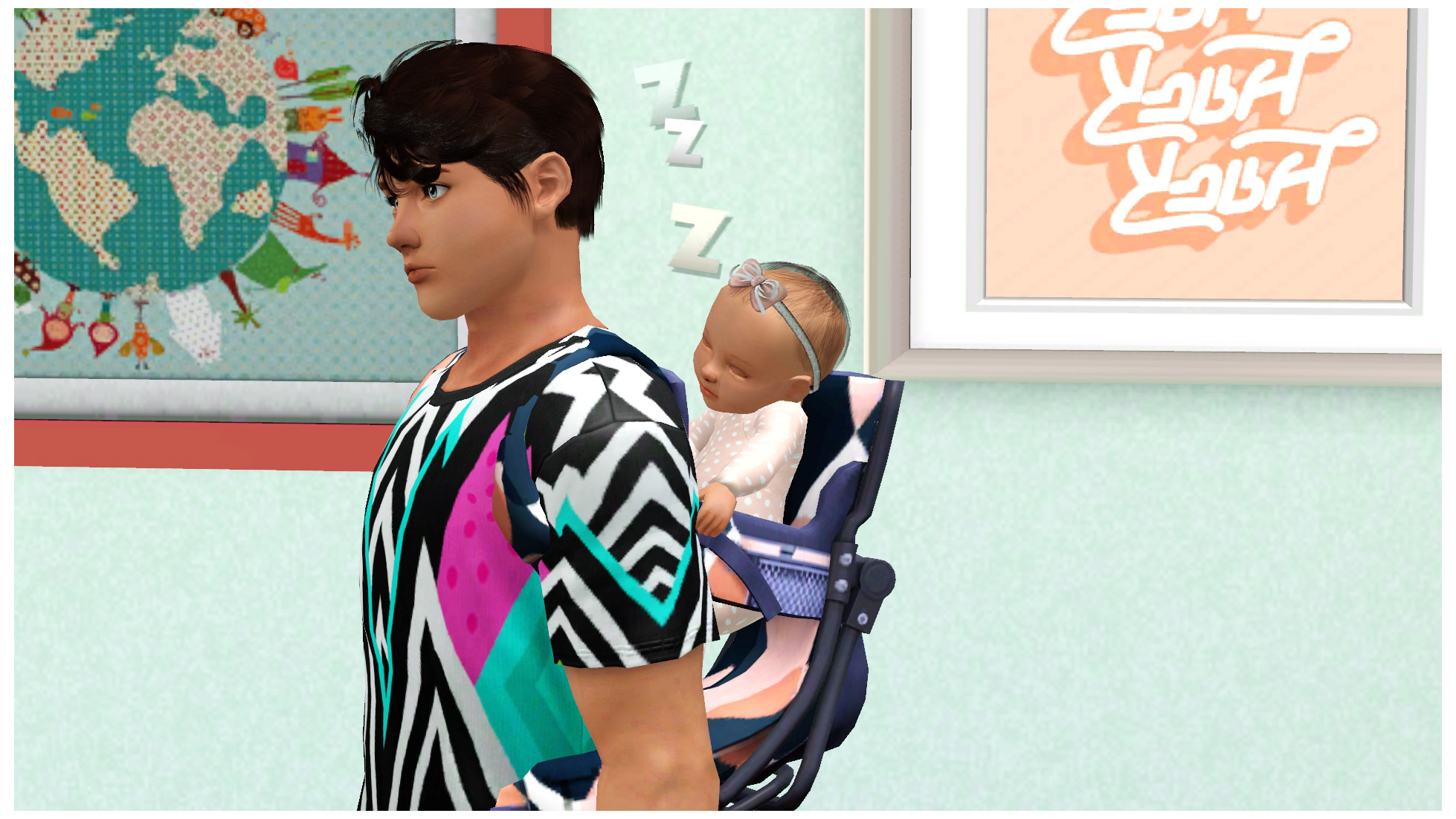 Mod The Sims - Functional Baby Carrier V2
